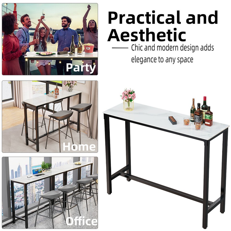 Luxury Bar Table Reinforce Painted Steel Antirust for Pub Living Room ...