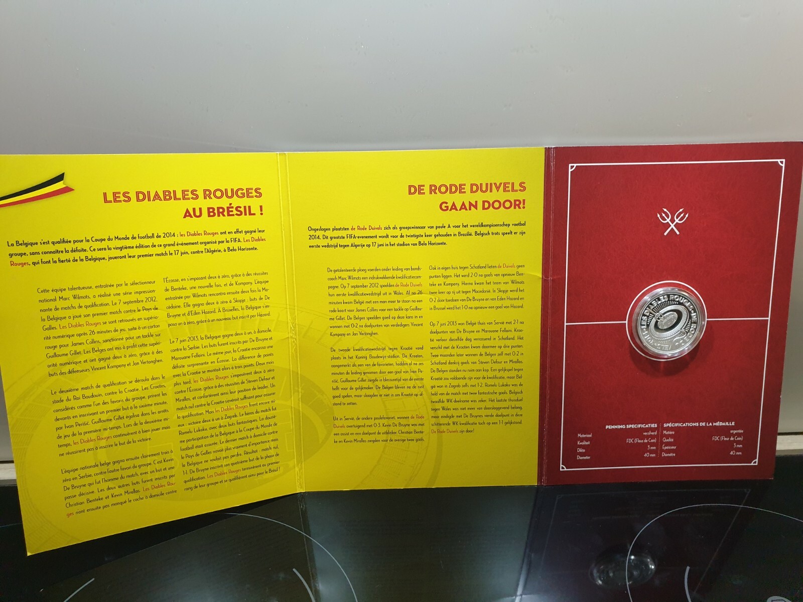 Medaille Les Diables Rouges De Rode Duivels 2014 versilbert | eBay.de