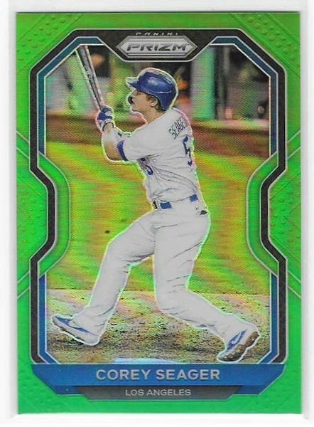 2021 Panini Prizm - Lime Green Prizm #100 Corey Seager /125 for sale ...