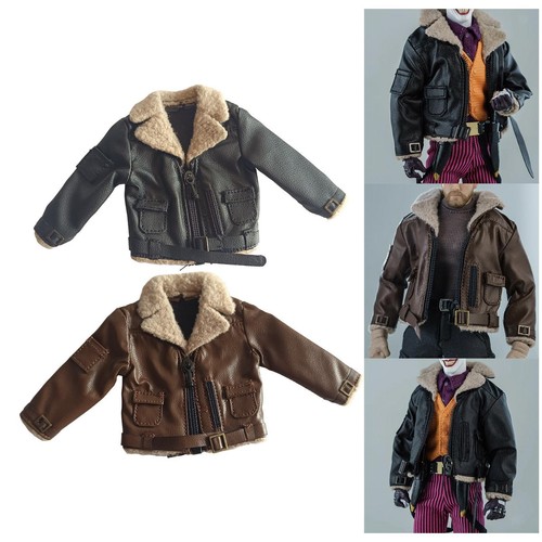 1/12 Male Action Figure Jacket Fashion Miniature Jacket with Pockets ...