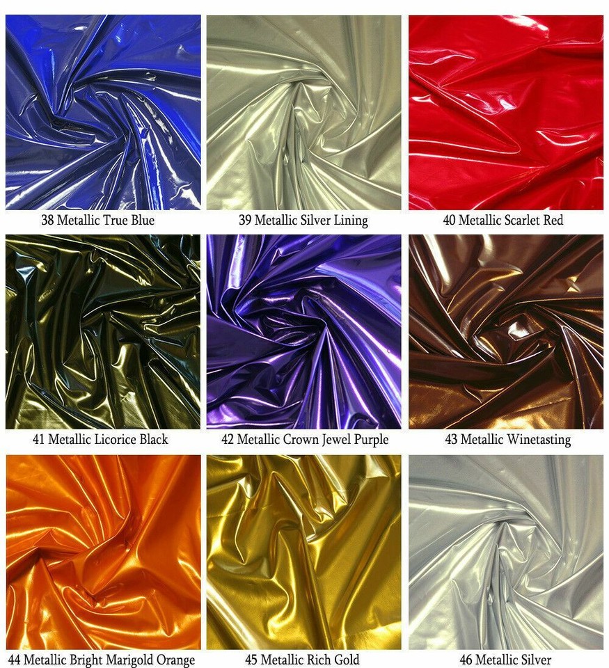 SHINY METALLIC PVC VINYL for DANCE GOTH DRESS CATSUIT CORSET BALLOONS ...