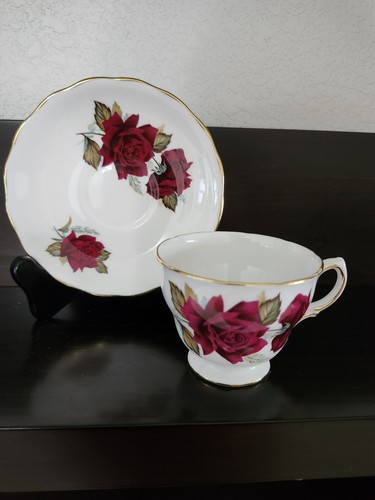 Vintage Royal Vale Rose Flower Teacup &Soucer England | eBay