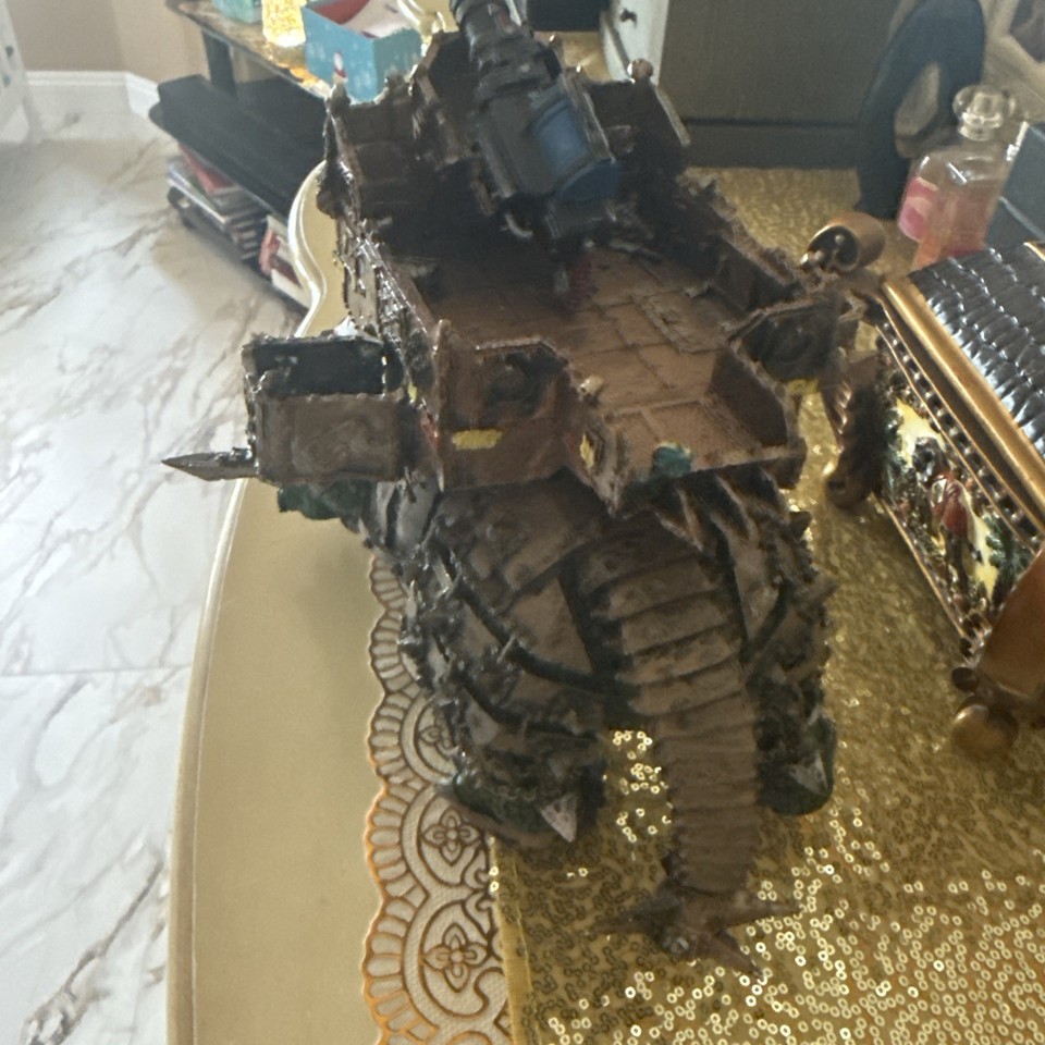 Gargantuan Squiggoth Forgeworld Orcs Orks Warhammer 40K well painted | eBay