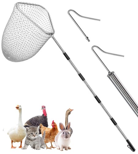 Chicken Net,Small Animal Catcher Trap Net Adjustable from 25.5 inches ...