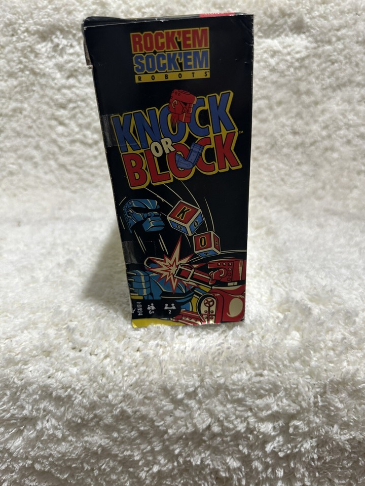 Rock ‘Em Sock ‘Em Robots Boxing Game with Manually Operated Red Rocker ...