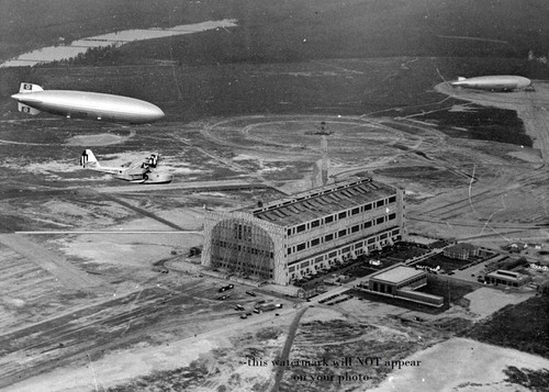 1936 Hindenburg Blimp Landing PHOTO Lakehurst NJ Airship Zeppelin First ...