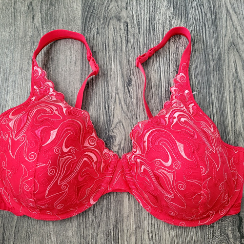 Playtex Bra 44C Underwire Lined 7576 Red | eBay