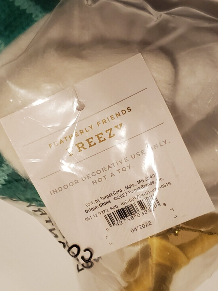 Wondershop Target Fabric Bird Decorative Figurine Dressed As Snowman ...