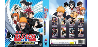 Bleach Complete (Vol.1-366 END & 4 Movies) Anime DVD [English Dubbed ...