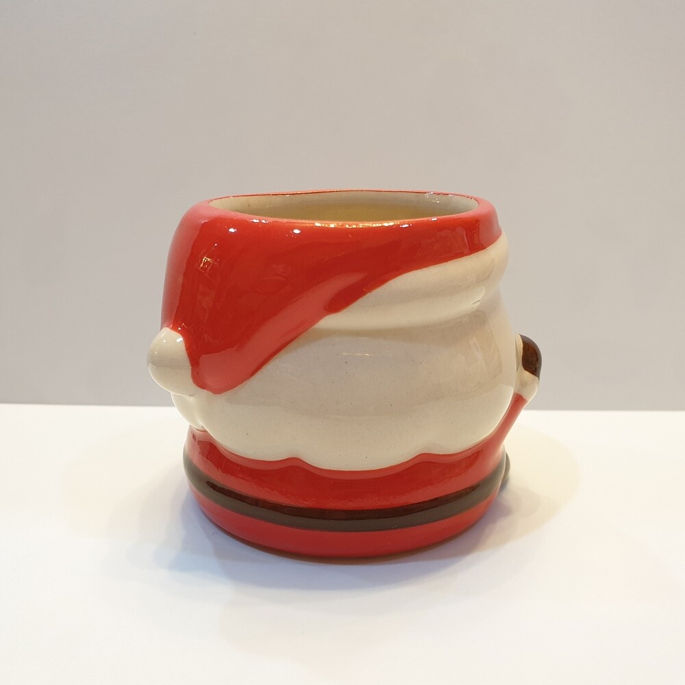 Santa Claus Figurine2 Vase Pot Ceramic Mini Plant Succulent Planter ...