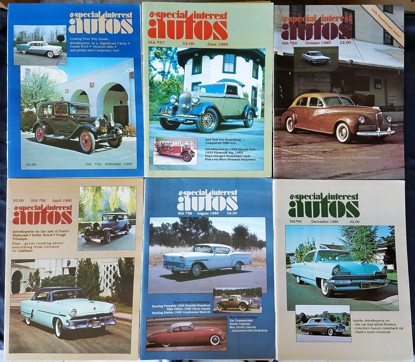Special Interest Auto Magazine 1980 - The Complete Year - 6 Issues | eBay