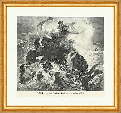 Die Najaden Arnold Böcklin Najaden Meerjungfrauen Sagengestalt ...