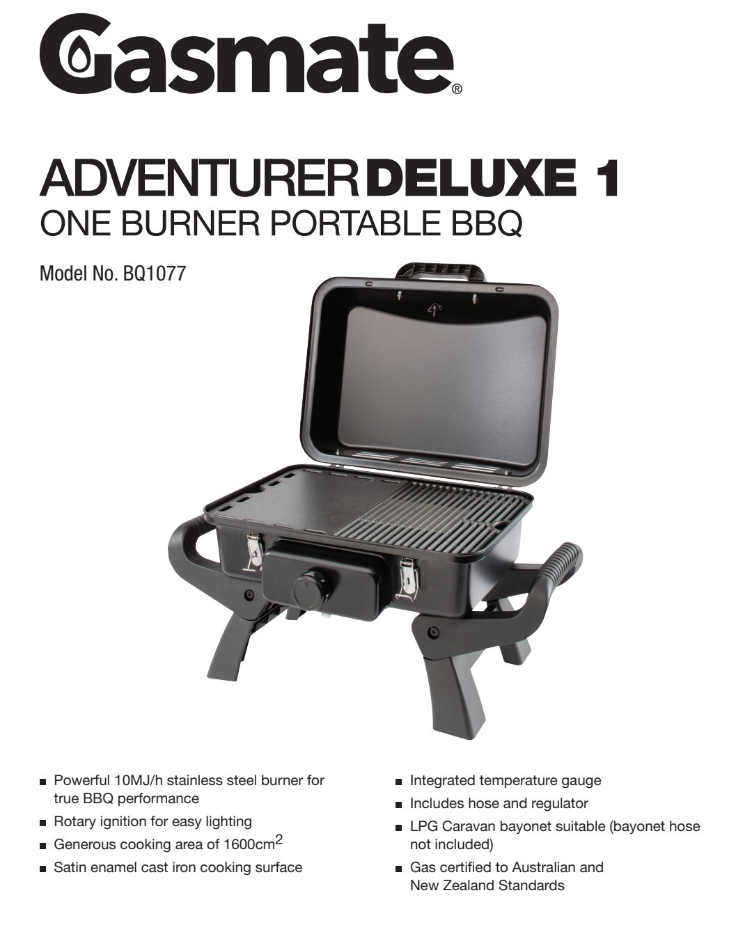 Gasmate Adventurer Deluxe 1 Barbecue | eBay