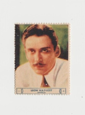 Leon Waycoff aka Leon Ames 1932 National Screen Star Stamp - Clean Back ...