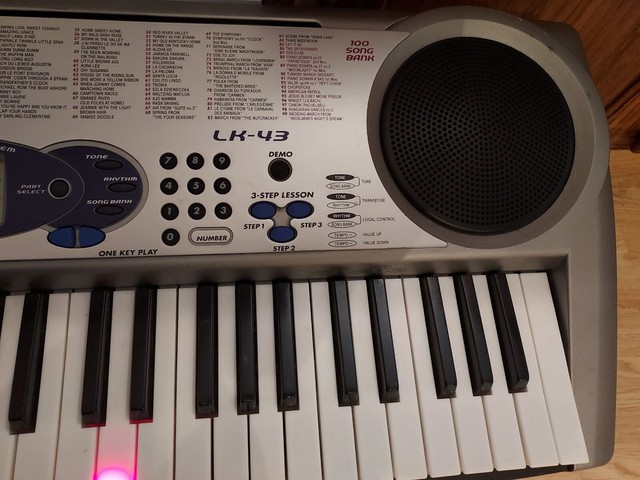 Casio Lk-43 61 Key Lighted Portable Digital Electronic Keyboard for ...