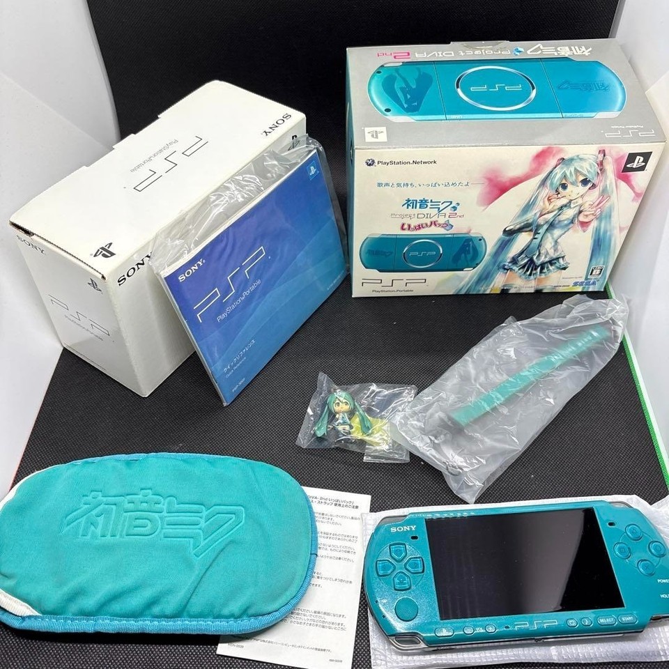 Sony PSP 3000 Console Hatsune Miku Project DIVA 2nd w/Box Used from ...
