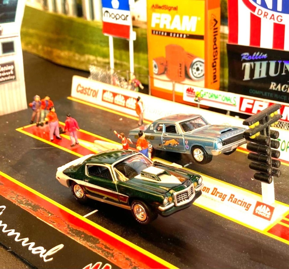 1973 CHEVY CAMARO SS GREEN NHRA PRO STOCK / SUPER STOCK DRAG CAR MINT ...