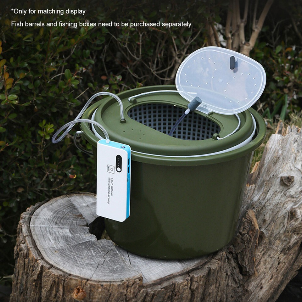 Portable Aquarium Air Pump USB Rechargeable Dual USB Output Oxygen ...