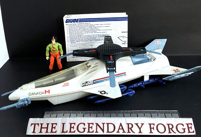 Gi Joe Skystorm X-Wing Chopper Vintage 100% complete + Blueprints 1988 ...