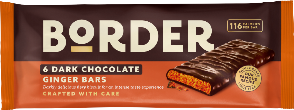 DARK BORDER GINGER BISCUITS 18 x 24g BARS 3 x 6 PACK Chocolate Present Gift🍫🍪 | eBay UK