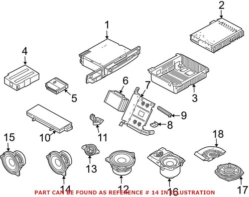 Genuine OEM Rear Driver Left Speaker For BMW 65139143153 | eBay