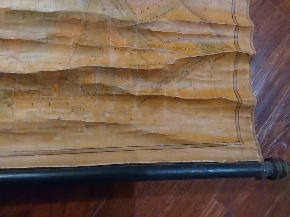 ORIGINAL 1858 Map Lower Makefield Township Bucks County Pennsylvania PA ...