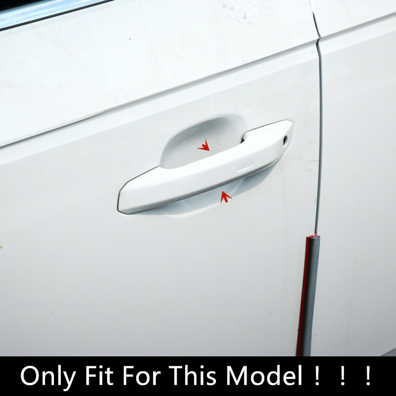 Carbon Fiber Color Car Door Handle Cover Trim For Audi A4 B9 2017-2019 ...