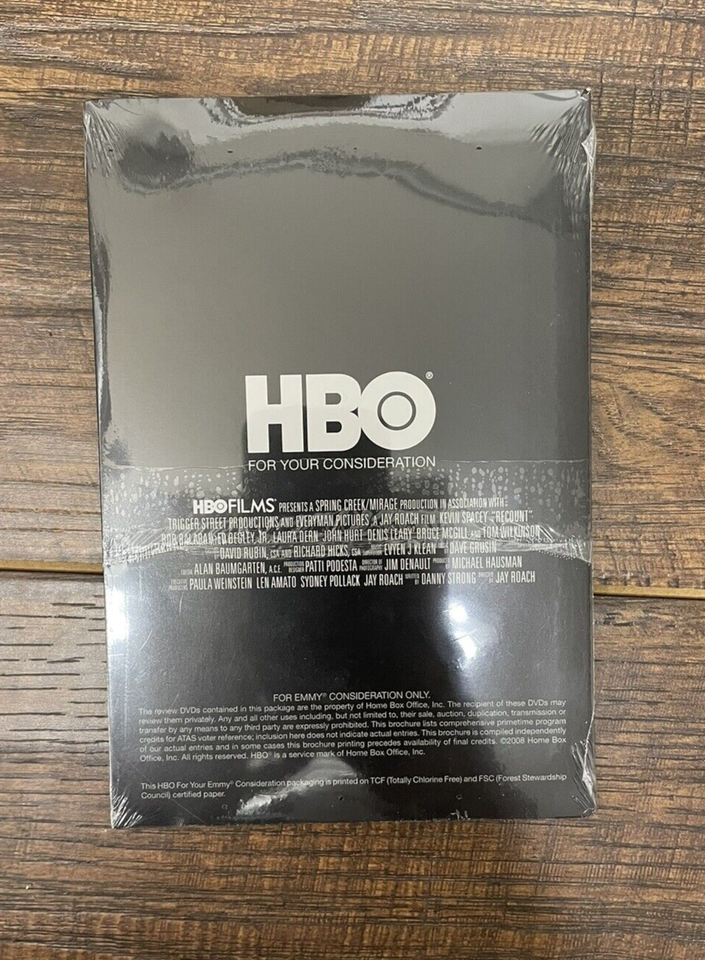 Recount, HBO FYC Promo DVD, 2008, Kevin Spacey, Laura Dern, Rare, New ...