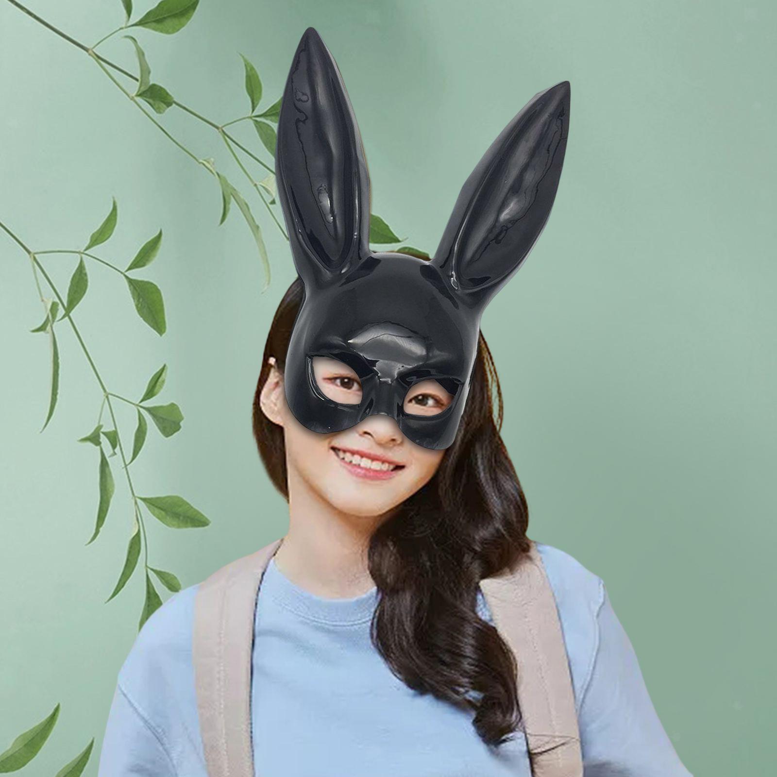 Bunny Mask Halloween Eve Photo Prop Christmas Women's Masquerade Rabbit ...