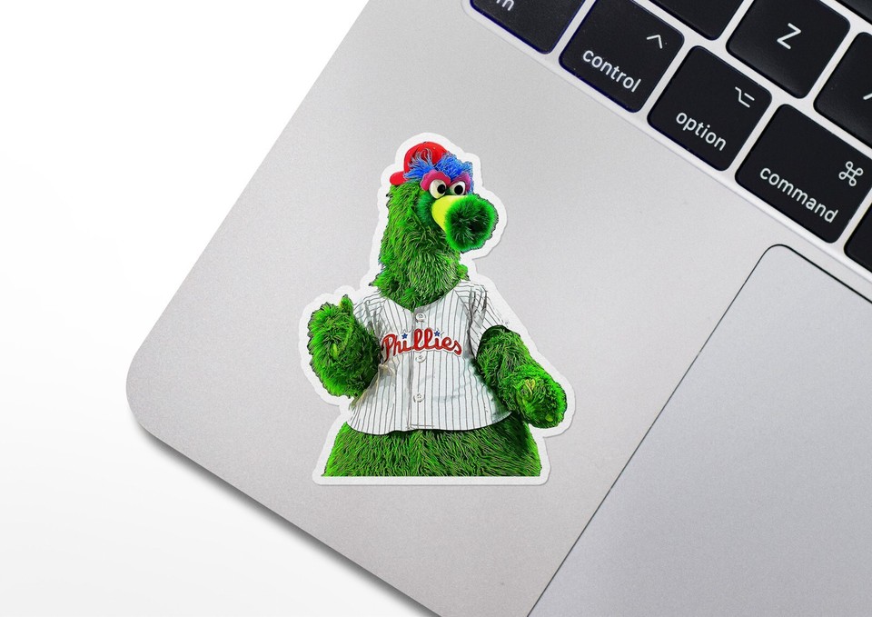 Phillie Phanatic Mascot Philadelphia Glossy Sticker Vinyl Laminate Self ...