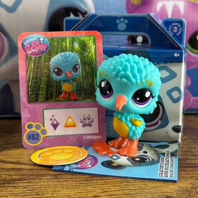 New NIB Littlest Pet Shop LPS 82 Kiwi Bird Teal Blue Accessory Card Box ...