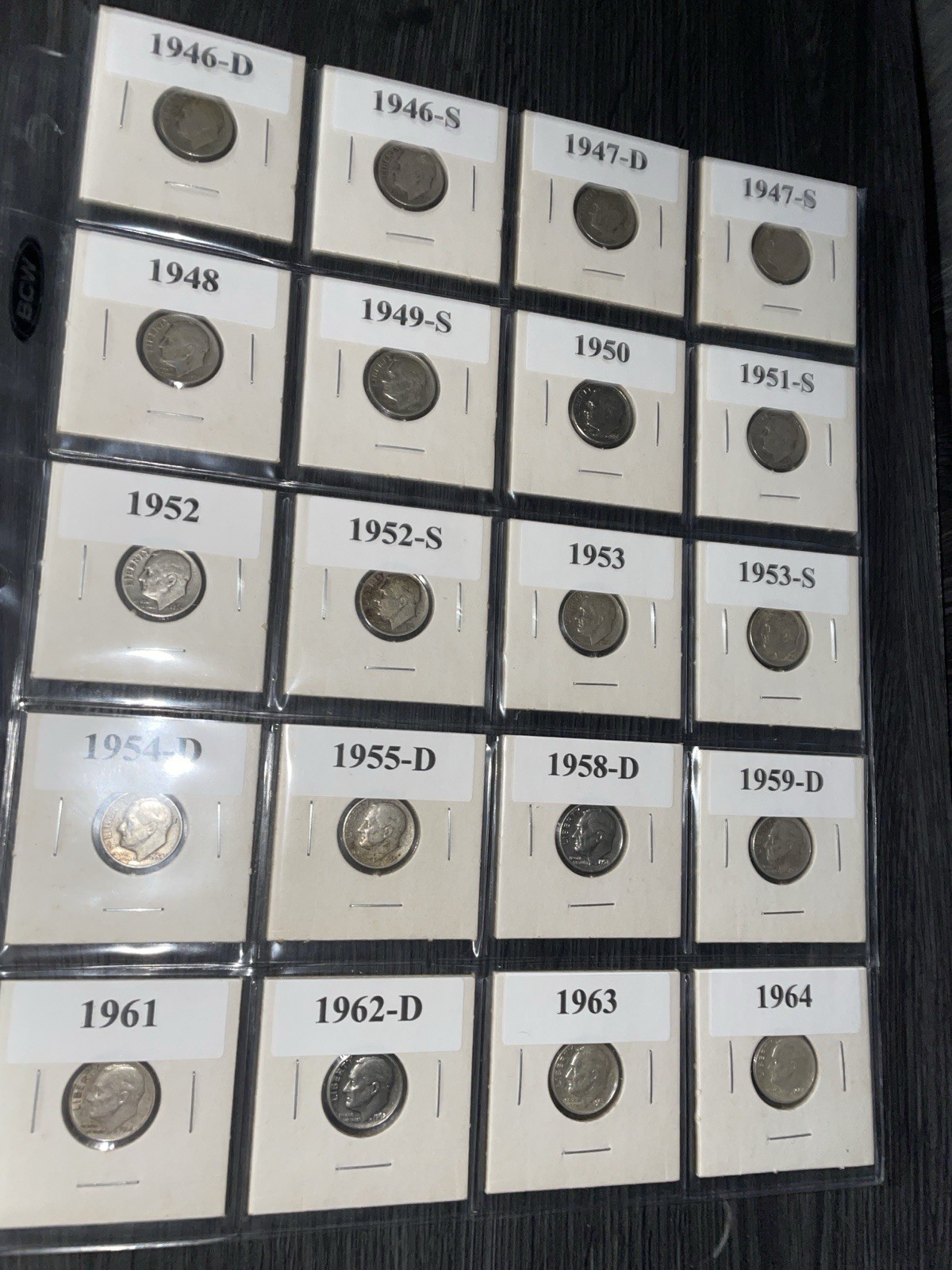 (LOT OF 40 DIFFERENT) SILVER DIMES DATES 1902-1964 | eBay