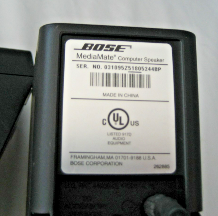 Bose MediaMate Computer Speakers with Power Supply | eBay