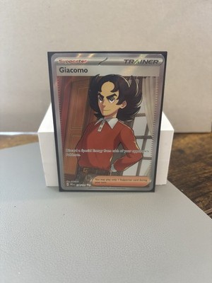 Pokémon TCG Prismatic Evolutions Giacomo Full Art Trainer Card 138/131 ...