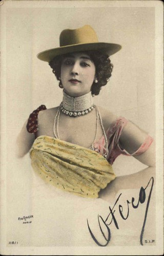 La Belle Otero Beauticul Spanish Woman Singer Actress AUTOGRAPH c1910 ...