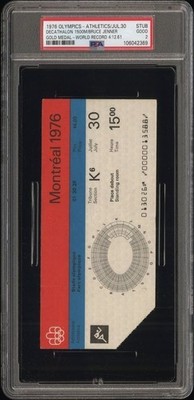 1976 MONTREAL OLYMPICS BRUCE JENNER WINS DECATHALON GOLD MEDAL TICKET ...