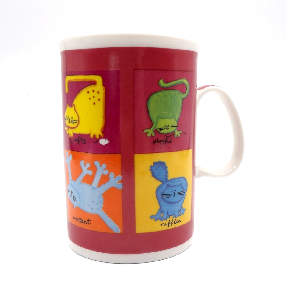 Wilscombe Fine China Cat Motif Coffee Tea Mug EUC | eBay