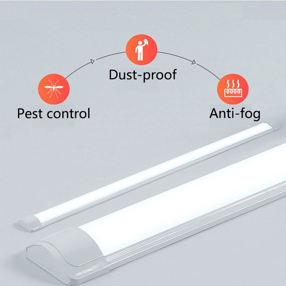 LED Strip Light 1FT 2FT 3FT 4FT 5FT Batten Tube Light Ceiling Garage ...