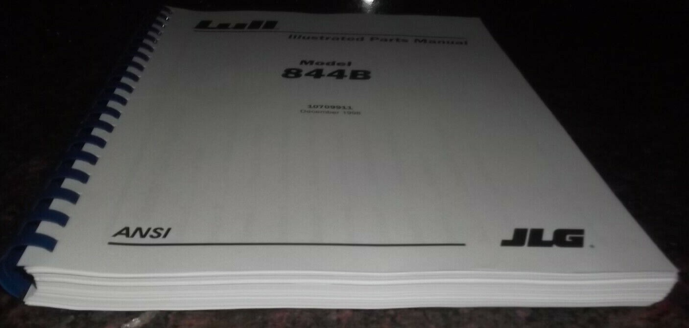 LULL JLG 844B SERIES TELEHANDLER FORKLIFT ILLUSTRATED PARTS MANUAL BOOK ...