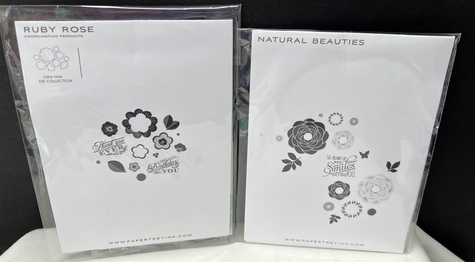 Papertrey Ink RUBY ROSE Natural Beauties Flowers Floral Rubber Stamps ...