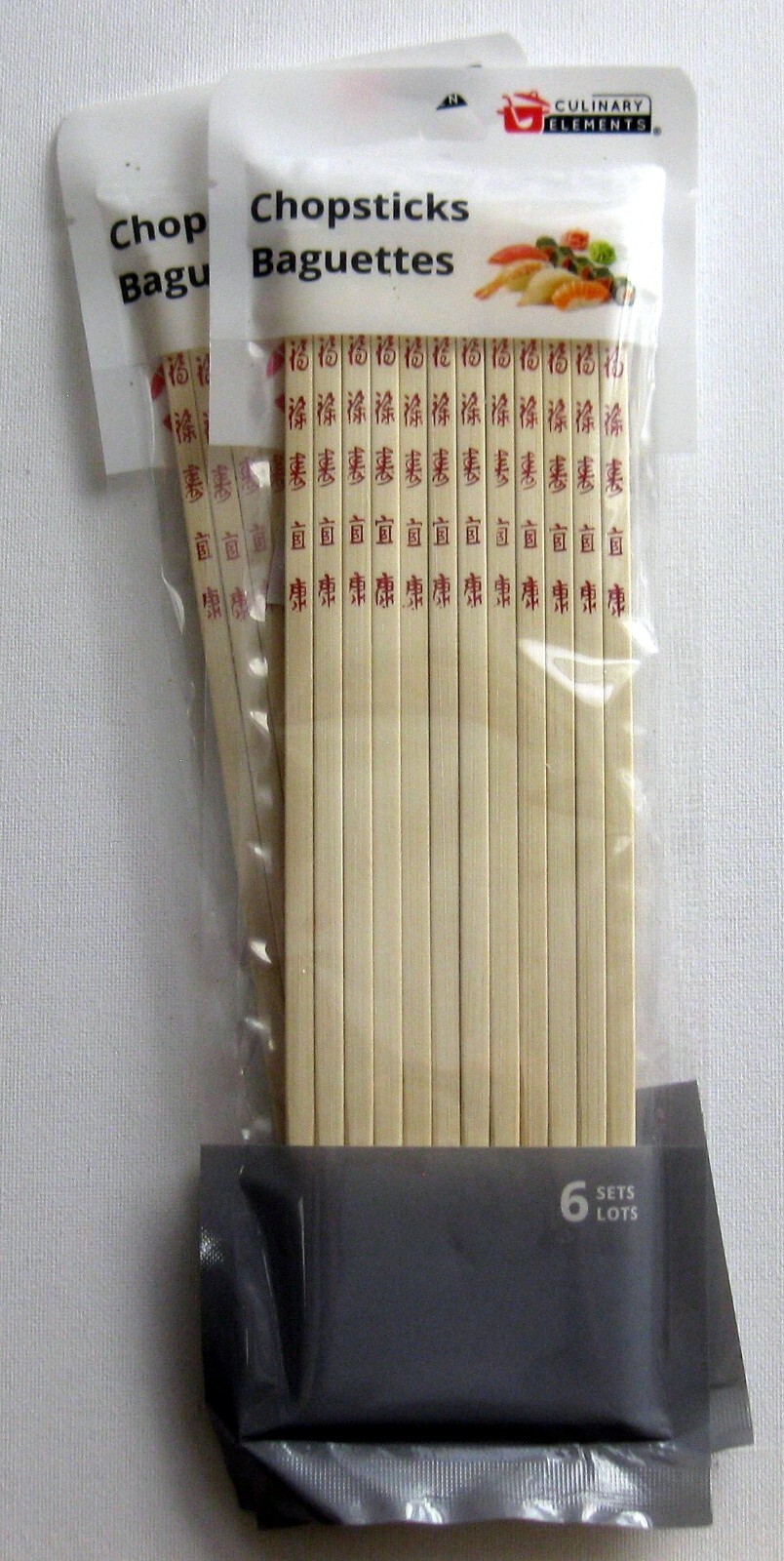 Jacent Chopsticks Baguettes Made from Renewable Bamboo Culinary ...