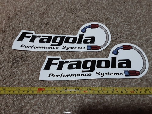 Lot of 2 Fragola Fittings Racing Decals Stickers Nascar NHRA PDRA ...