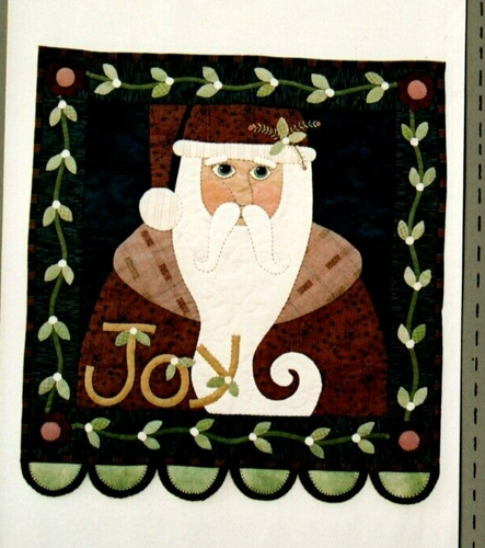 Joyful St. Nick Santa Wall Quilt Pattern Country Folk Art Christmas ...