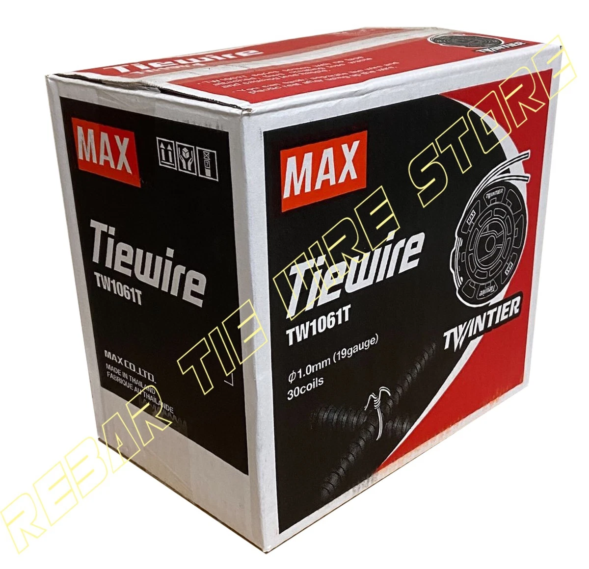 30 Rolls] TW1061T MAX TwinTier 19Ga Steel Rebar Tie Wire, 53% OFF
