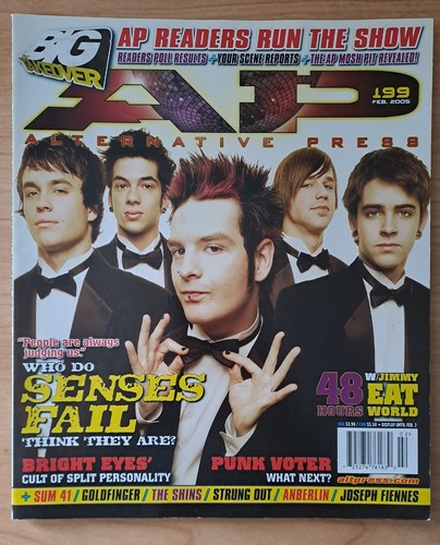 AP Alternative Press Magazine Issue #199 Senses Fail Feb 2005 ...