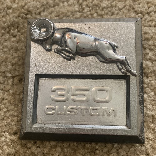 Dodge Ram Truck 350 Emblem Fender Emblem 1981-1993 D350 W350 Custom | eBay