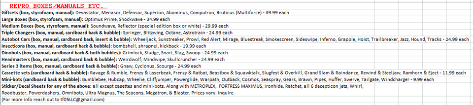 TRANSFORMERS G1 MENASOR STICKER SHEET RARE! DECEPTICON STUNTICONS ...