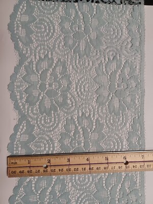 Colonial blue flat lace 5 yards 7" - Free US shipping **CLEARANCE** | eBay