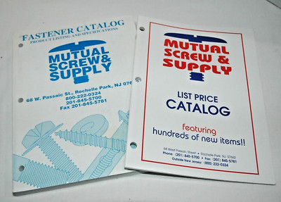 Mutual Screw & Supply Fastener Catalog and price list 1996 | eBay