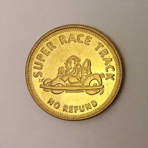 Super Race Track Arcade Game Token 22mm | eBay